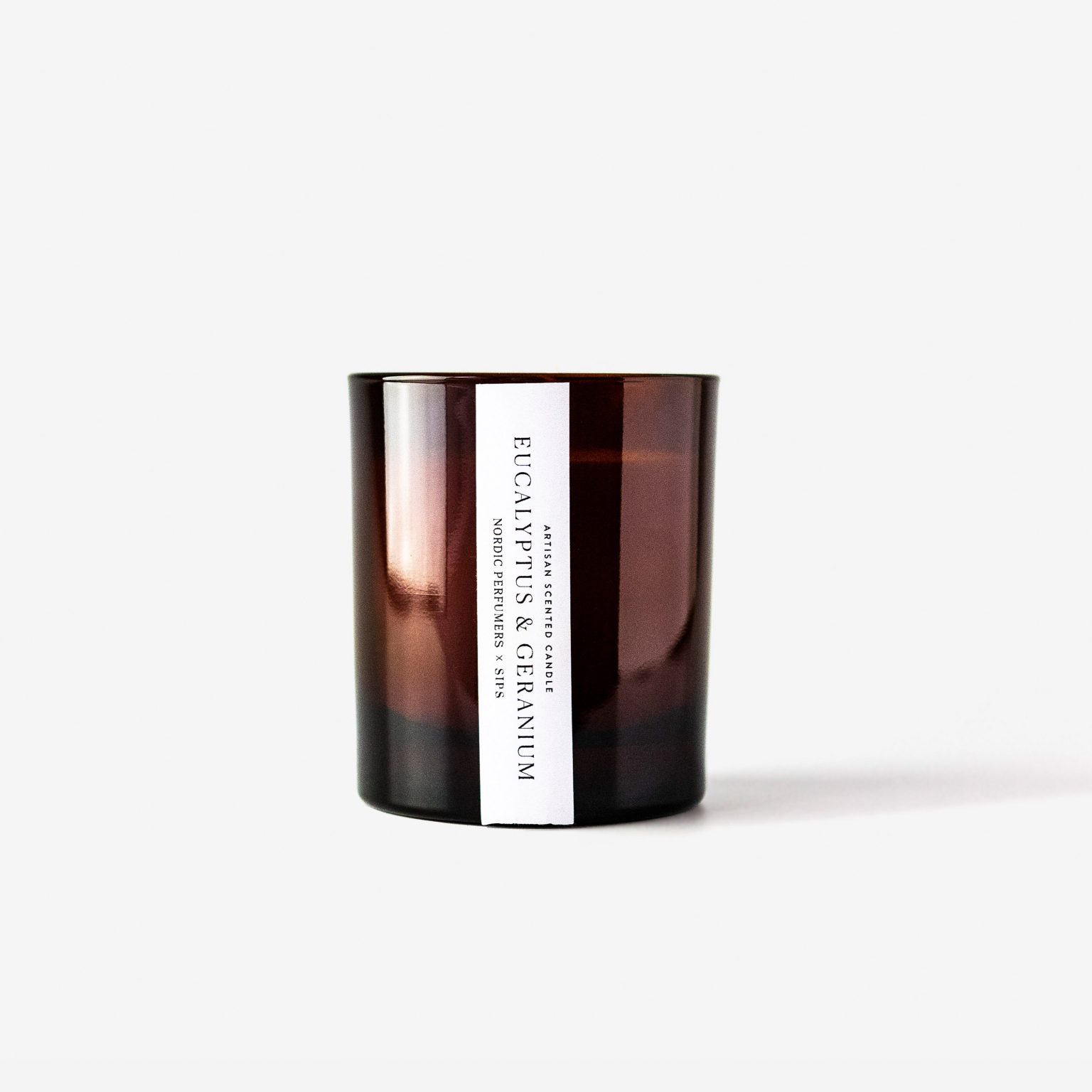 Eucalyptus & Geranium – Scented Candle - SIPS